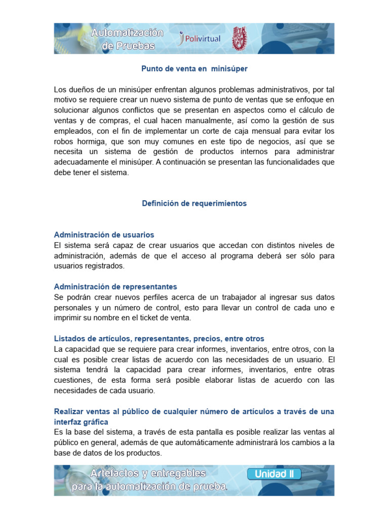 Un Requerimiento Funcional PtoVta - Doc-3 | PDF | Contabilidad | Usuario (informática)