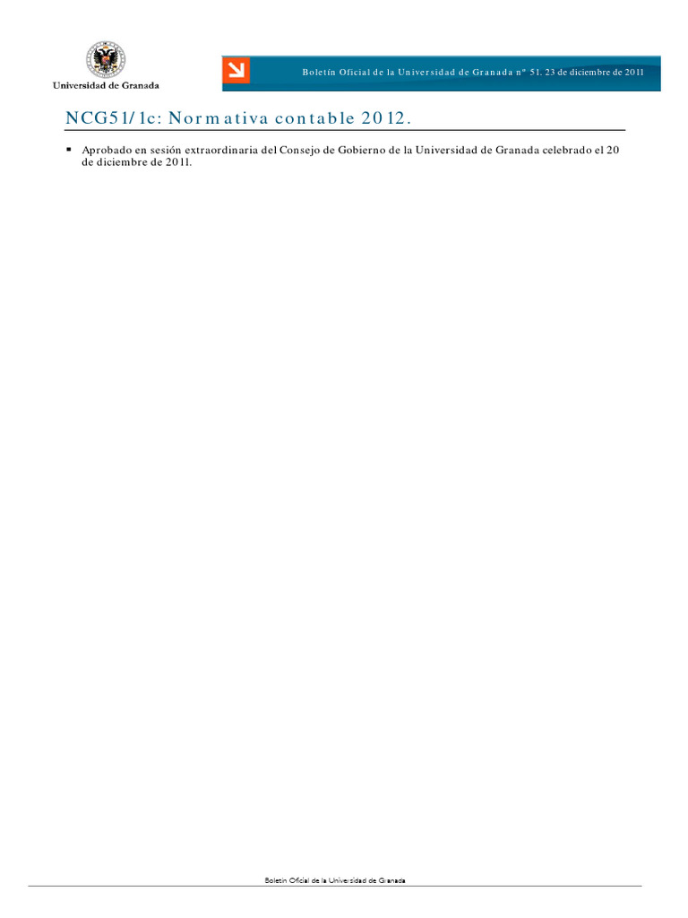 Normativa Contable UGR 2012 | PDF | Activo intangible | Contabilidad