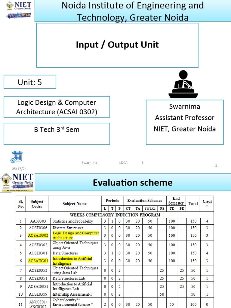 Unit5 - COA (Autosaved) | PDF | Input/Output | Computer Data Storage