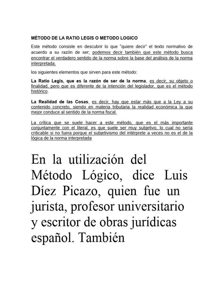 Método de La Ratio Legis | PDF | Justicia | Crimen y violencia