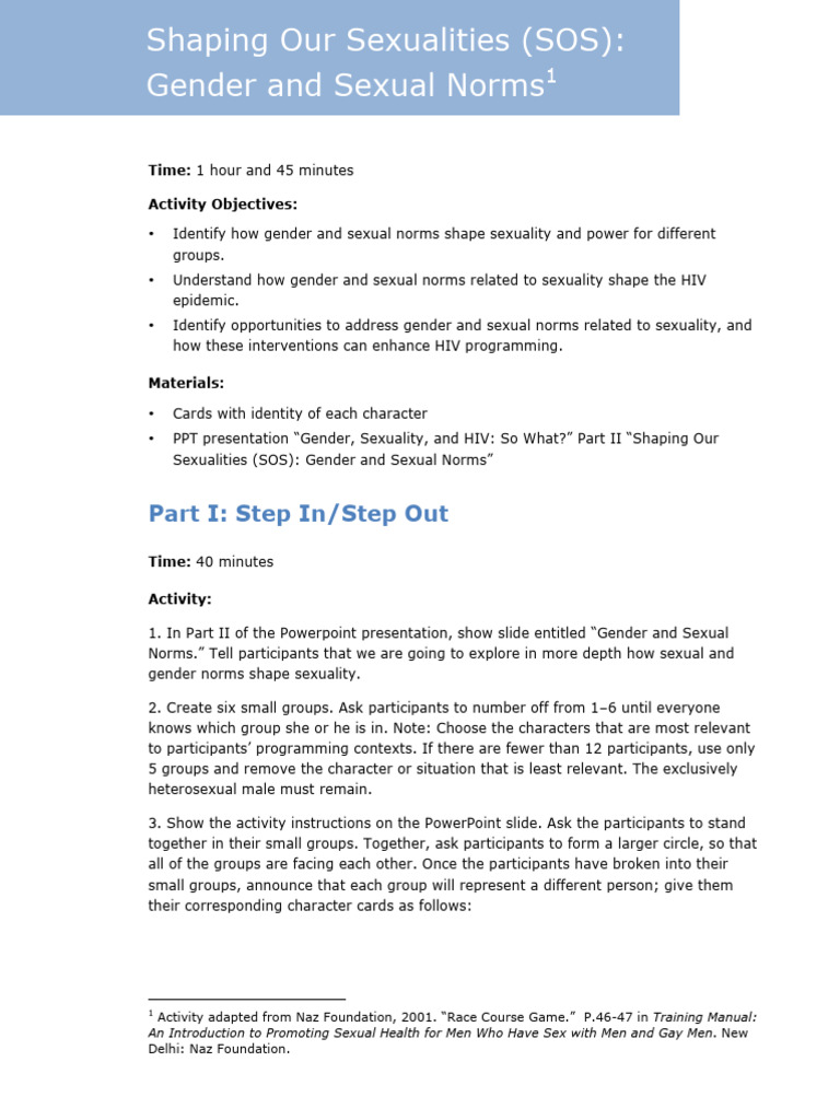 FG ShapingOurSexualities | PDF | Social Stigma | Gender