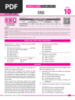 Ieo Sample Paper Class-4 | PDF | Word | English Language