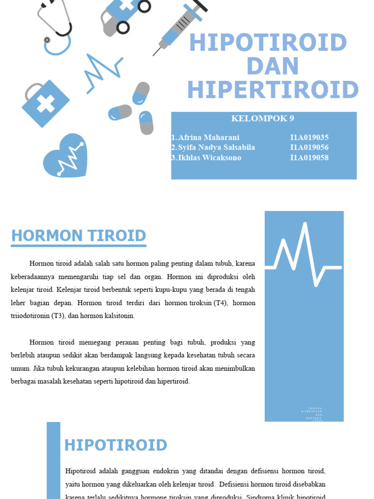 Hipotiroid Hipertiroid - Kel 9 - B | PDF