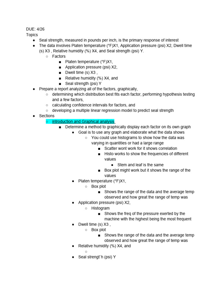 ETM 620 Paper Outline | PDF | Regression Analysis | Statistics