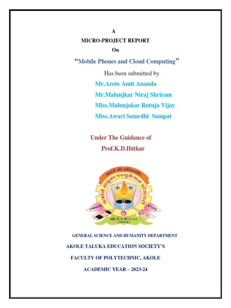 ETI Microproject Sem 6th | PDF | Software As A Service | Cloud Computing