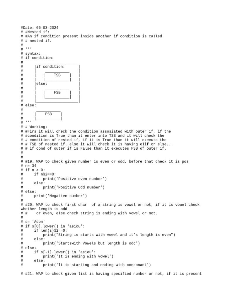 Nested and While | PDF | Control Flow | Software Engineering