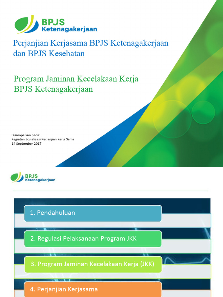 BPJS Ketenagakerjaan - Powerpoint Template | PDF