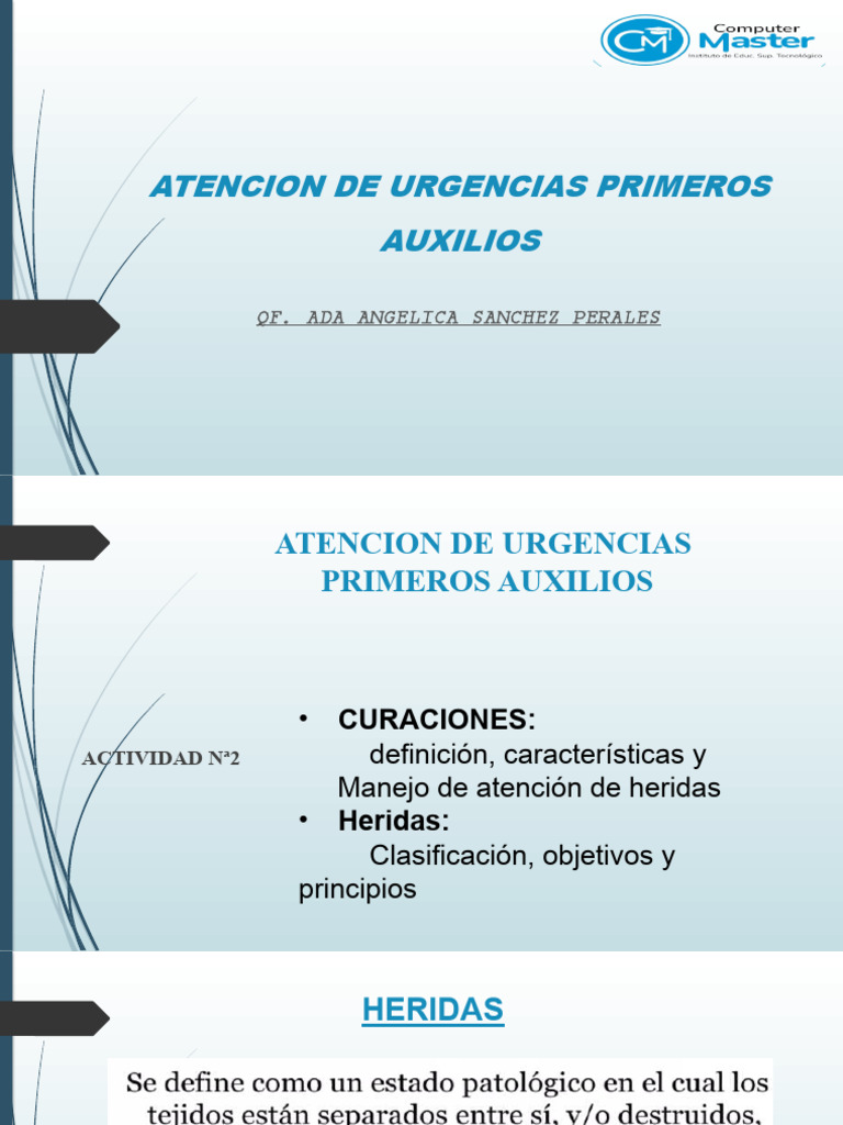 Actividad 4. Heridas y Curaciones | Descargar gratis PDF | Herida | Cicatrización de la herida