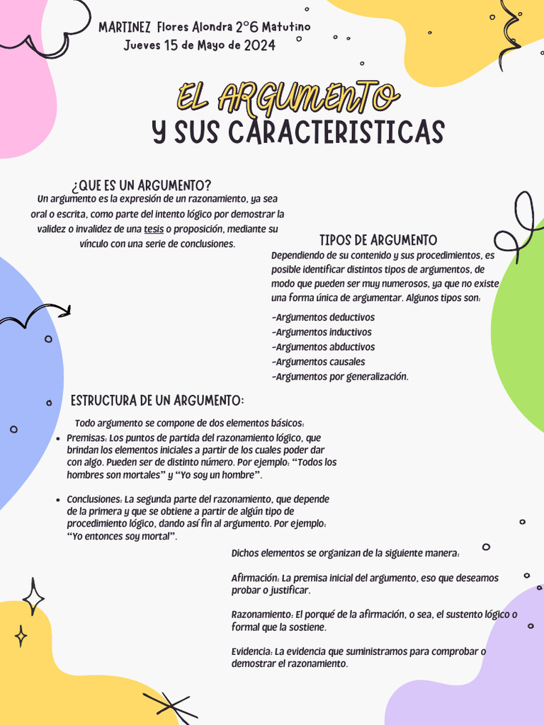 El Argumento y Sus Caracteristicas | PDF | Argumento | Razonamiento