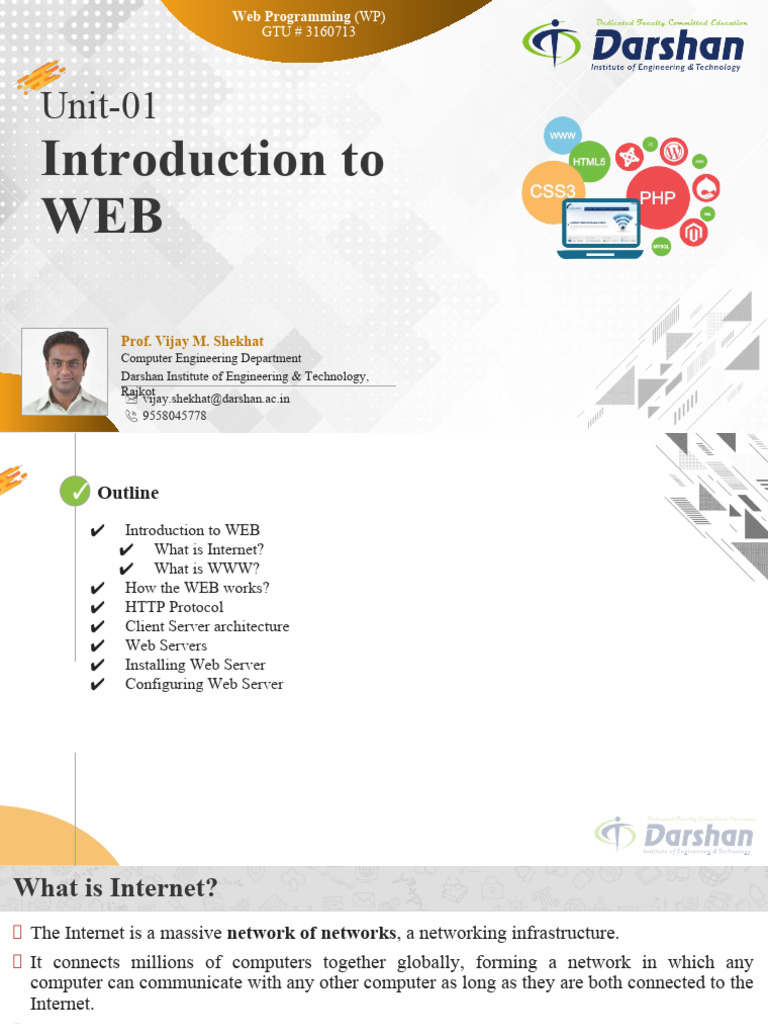 Unit-01: Introduction To WEB | PDF | World Wide Web | Internet & Web