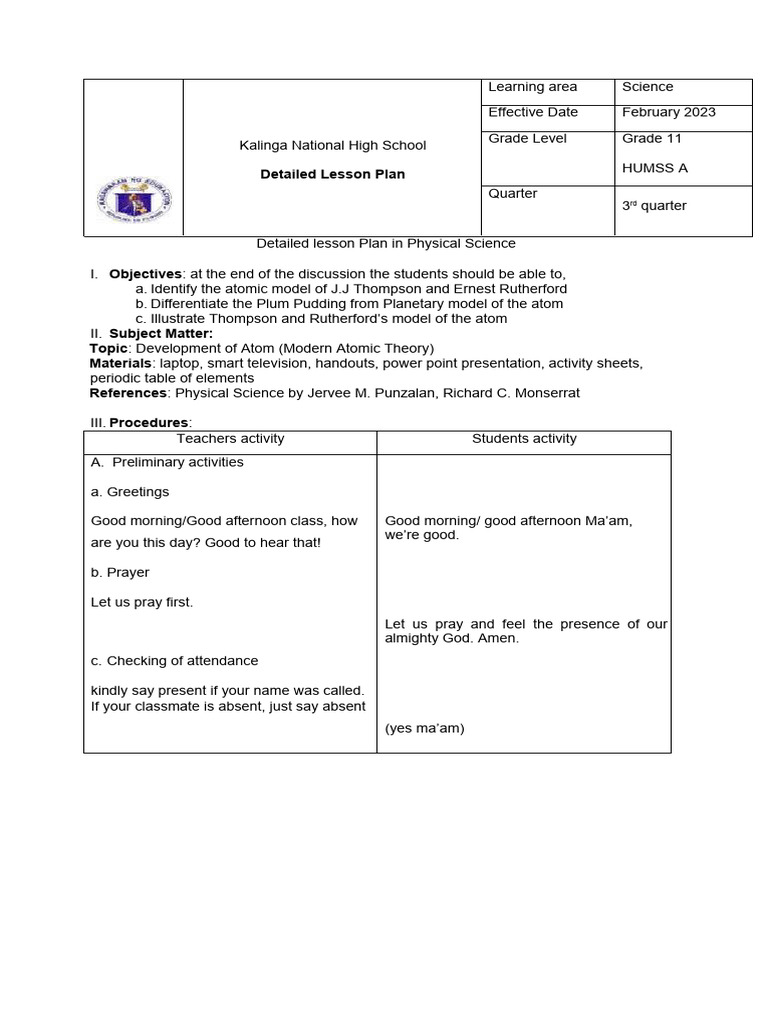 Modern 3 Atomic Pdf Atoms Atomic Nucleus