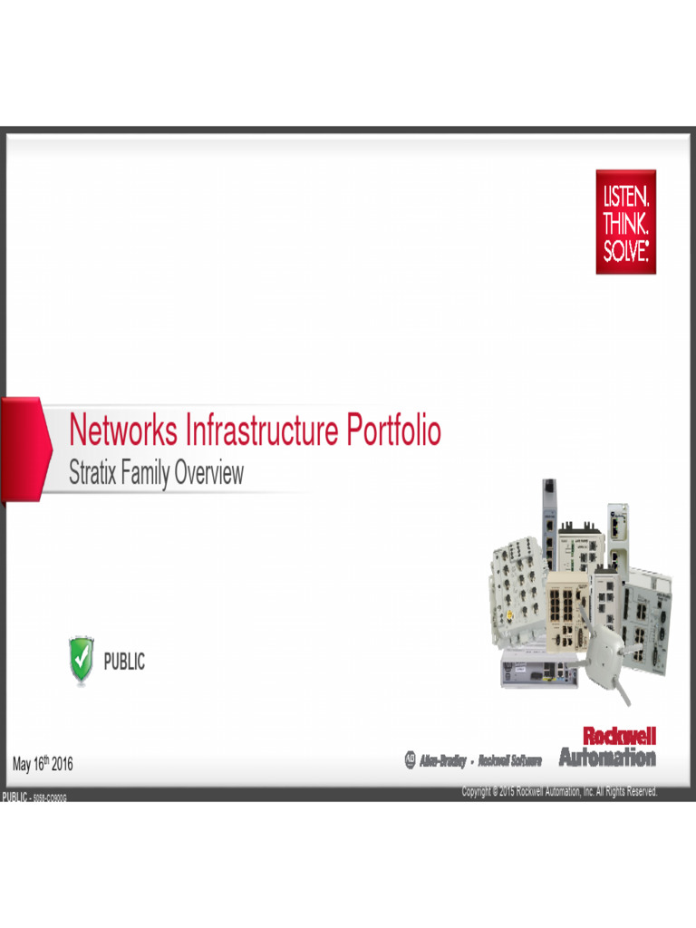 Stratix Network Infrastructure and Security Portfolio | PDF | Computer Network | Network Switch