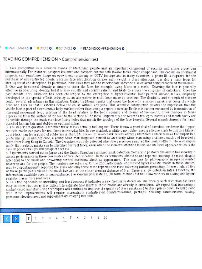 Tolc I Reading 2 Answers | PDF