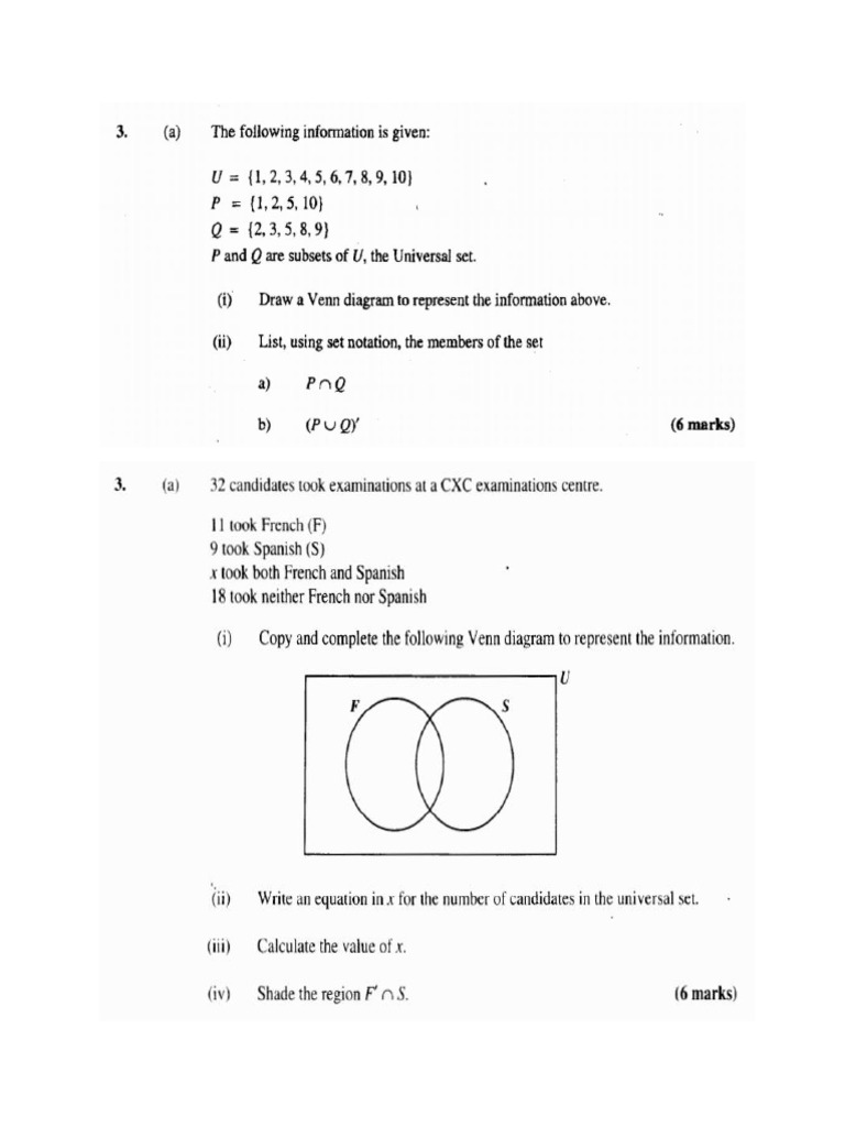 Math Set Theory | PDF