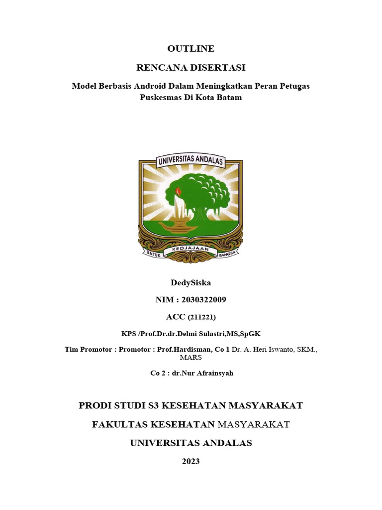 Model DESI untuk Puskesmas Batam | PDF | Pengembangan Diri | Kesehatan ...
