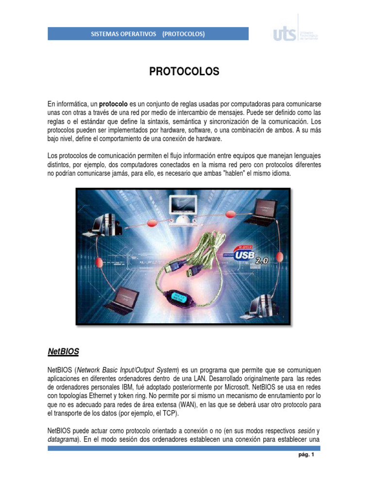 6 Protocolos | PDF | Protocolos de internet | Red de computadoras