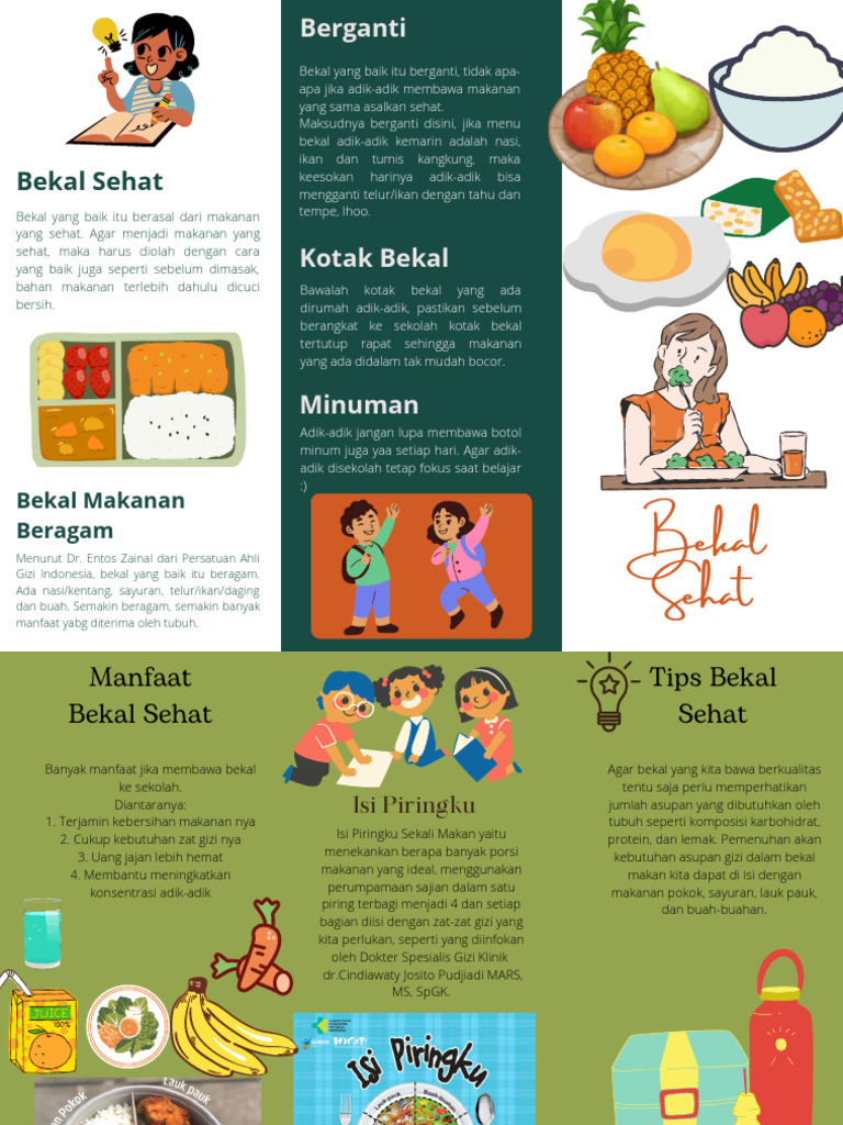 Leaflet Bekal Sehat Kelompok 1 | PDF