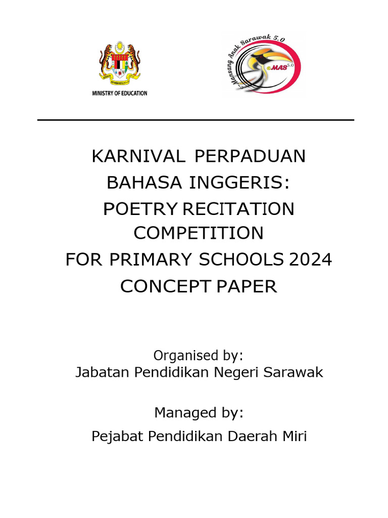 Poetry Recitation Primary Schools 2024 | PDF | Poetry | Poetic Devices
