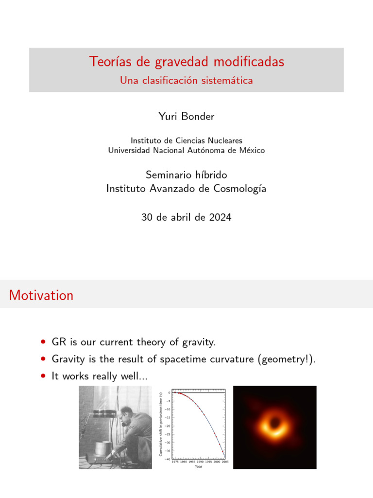 IAC Yuri | PDF | Gravity | Spacetime
