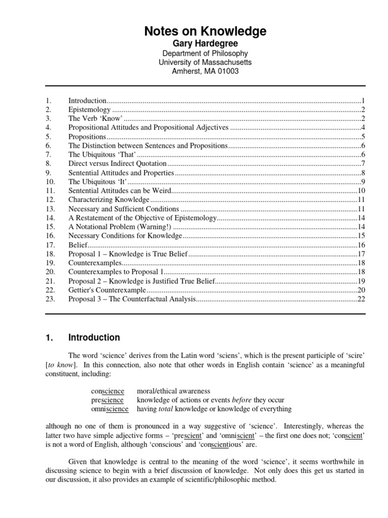 02 Knowledge | PDF | Argument | Knowledge