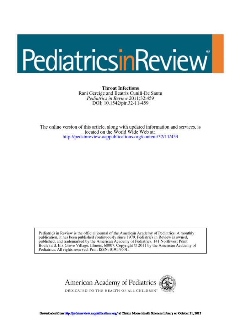 Infecciones Respiratorias Altas Pir | PDF | Infection | Epidemiology