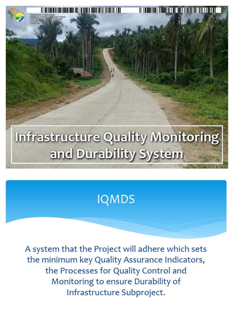 IQMDS_PRESENTATION_JAC | PDF | Quality Assurance | Concrete
