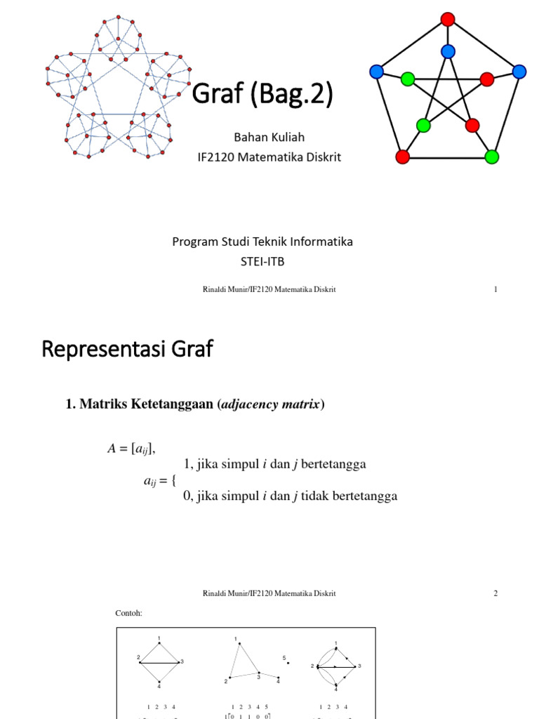 Matriks Ketetanggaan dan Teorema Kuratowski | PDF | Metode & Bahan Ajar
