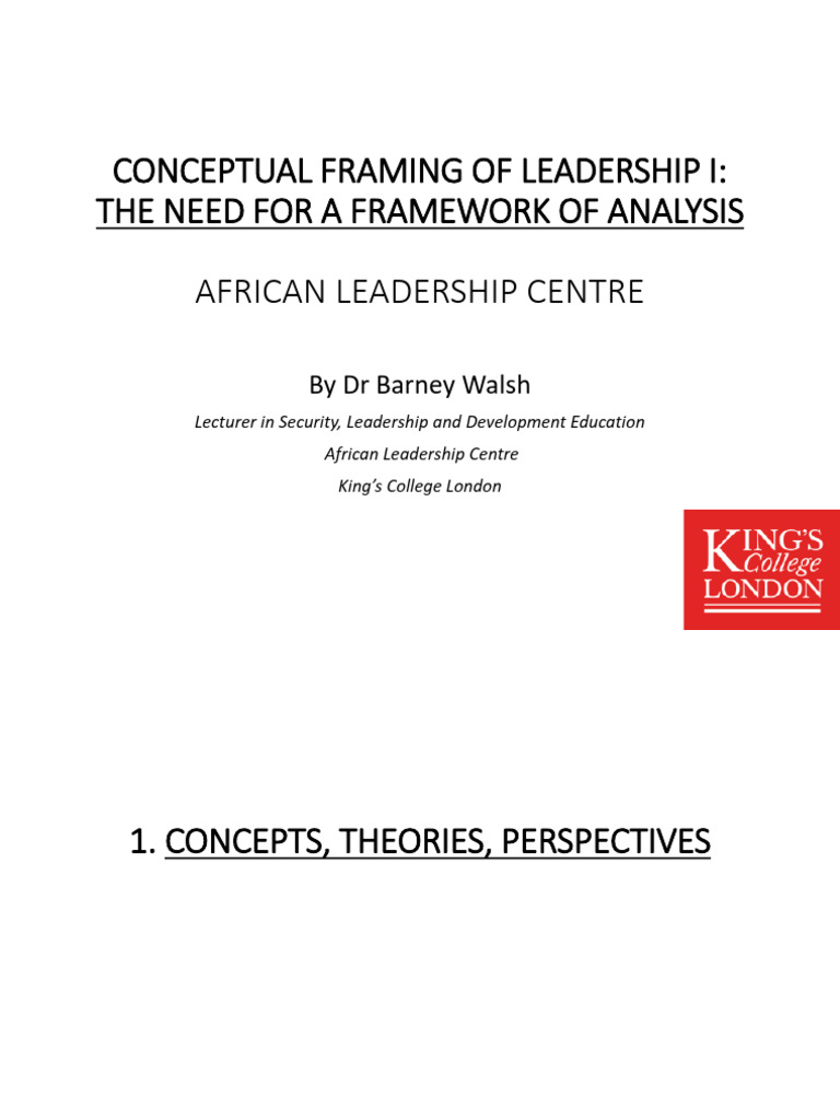 ALC - L+S WK 6 - Leadership Framework I | PDF | Leadership | Theory