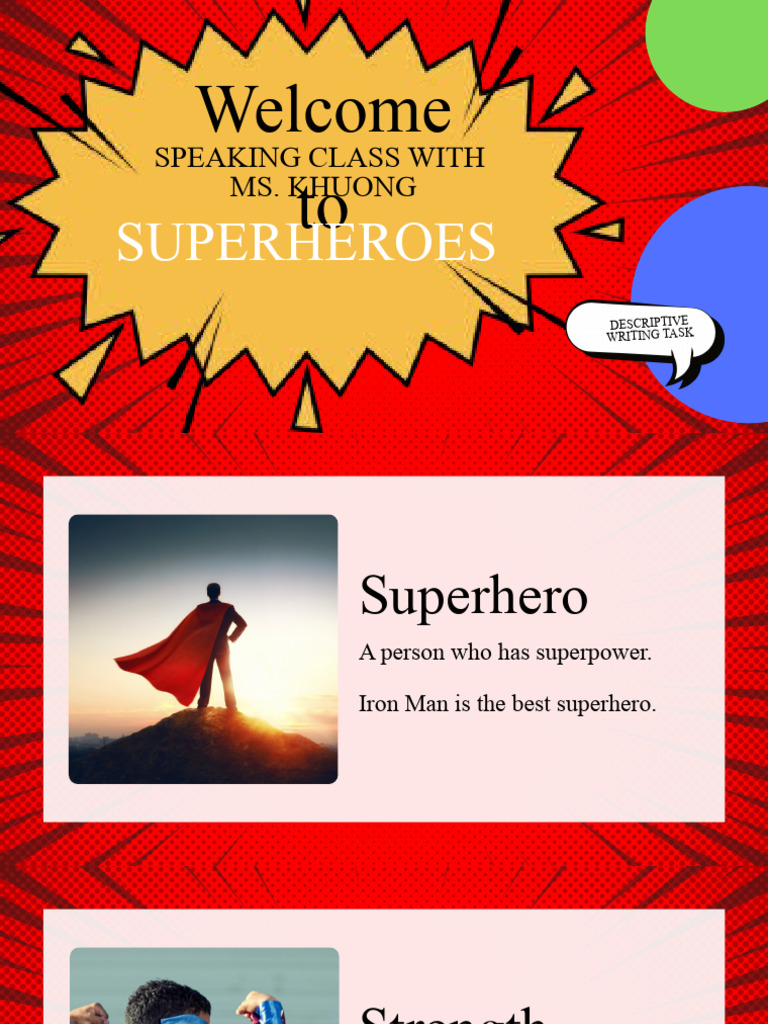 Superheroes PPT | PDF