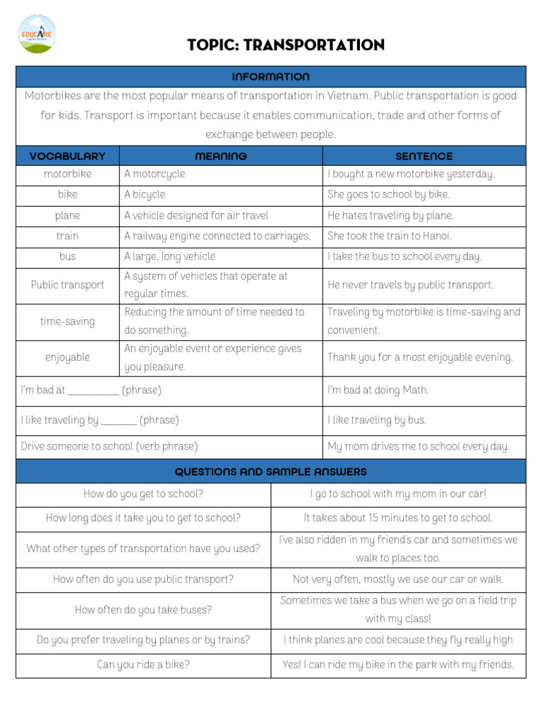 Transportation | PDF | Bus | Transport