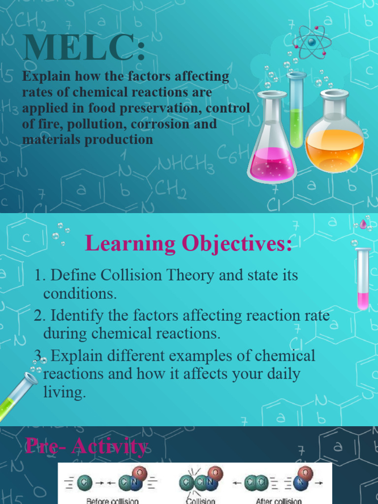 Collision Theory 1 Pdf Reaction Rate Chemical Reactions