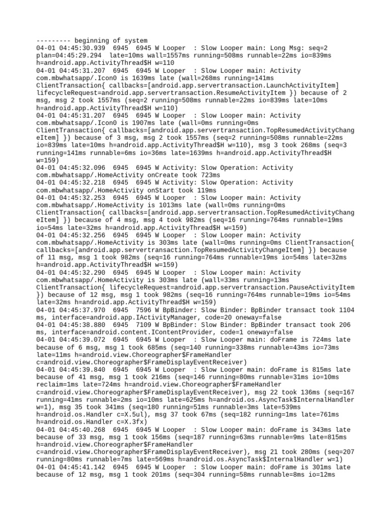 logcat | PDF | Java (Programming Language) | Mobile App
