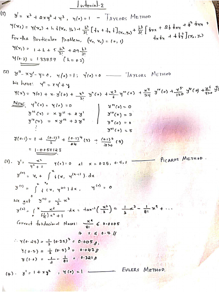 Math Tut 2 Soln | PDF