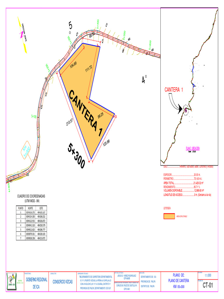 Mejoramiento Vial en Palpa, Ica | PDF