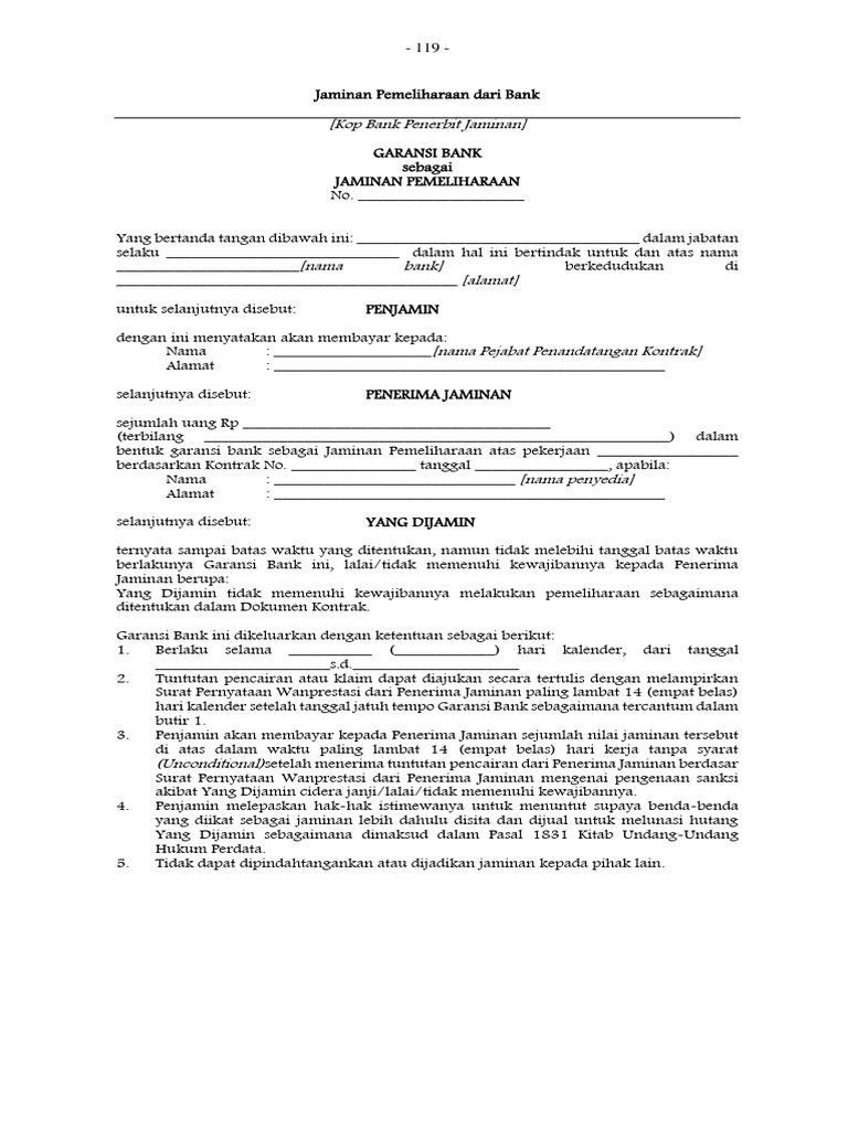 Format Pemeliharaan_compressed | PDF