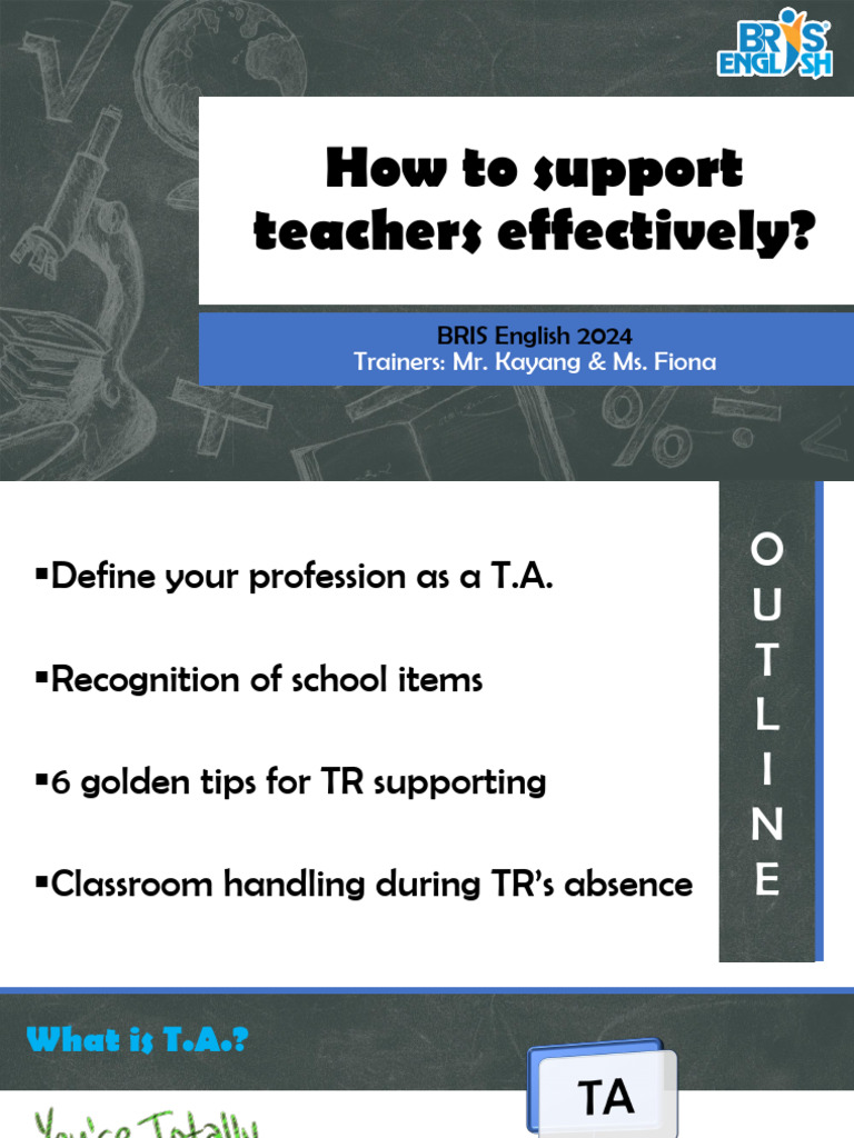 Effective Support Strategies for TAs | PDF | Teachers | Classroom