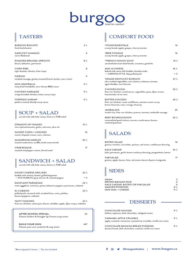 Burgoo-Menu WINTER 2024-R2 Web | Download Free PDF | Salad | Sausage