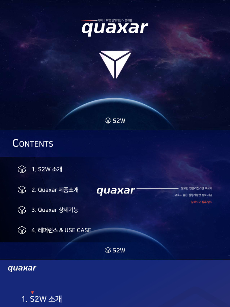 QUAXAR 사이버위협인텔리전스 2024.01@S2W | PDF