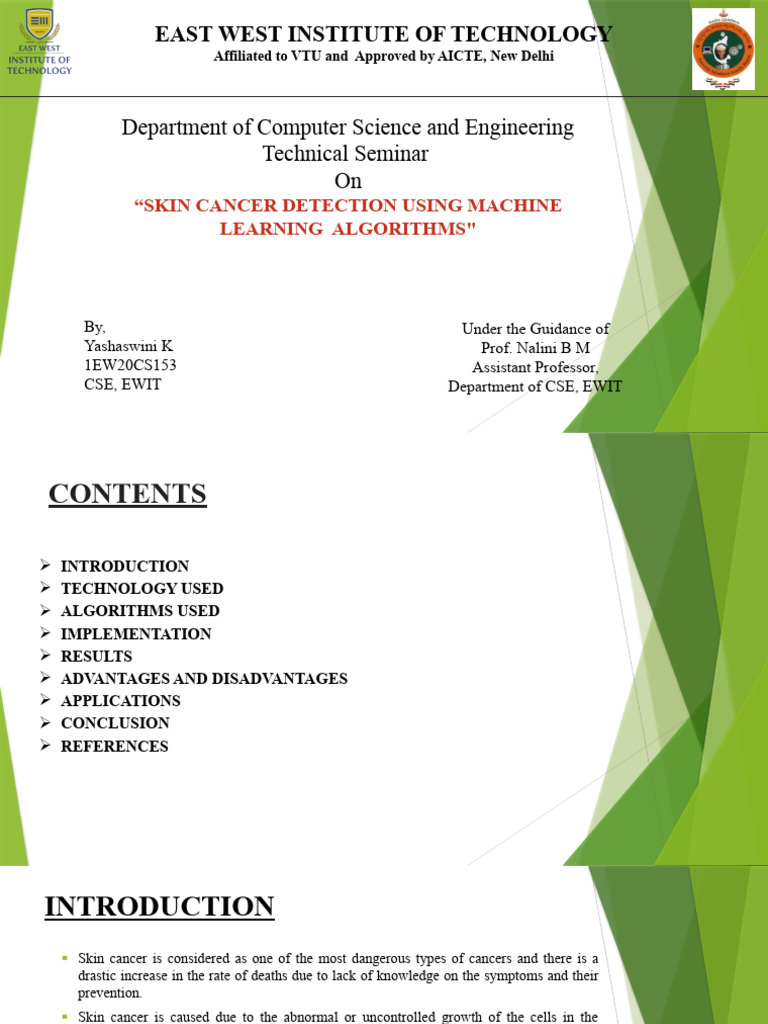 ML for Skin Cancer Detection | PDF | Machine Learning | Statistical ...