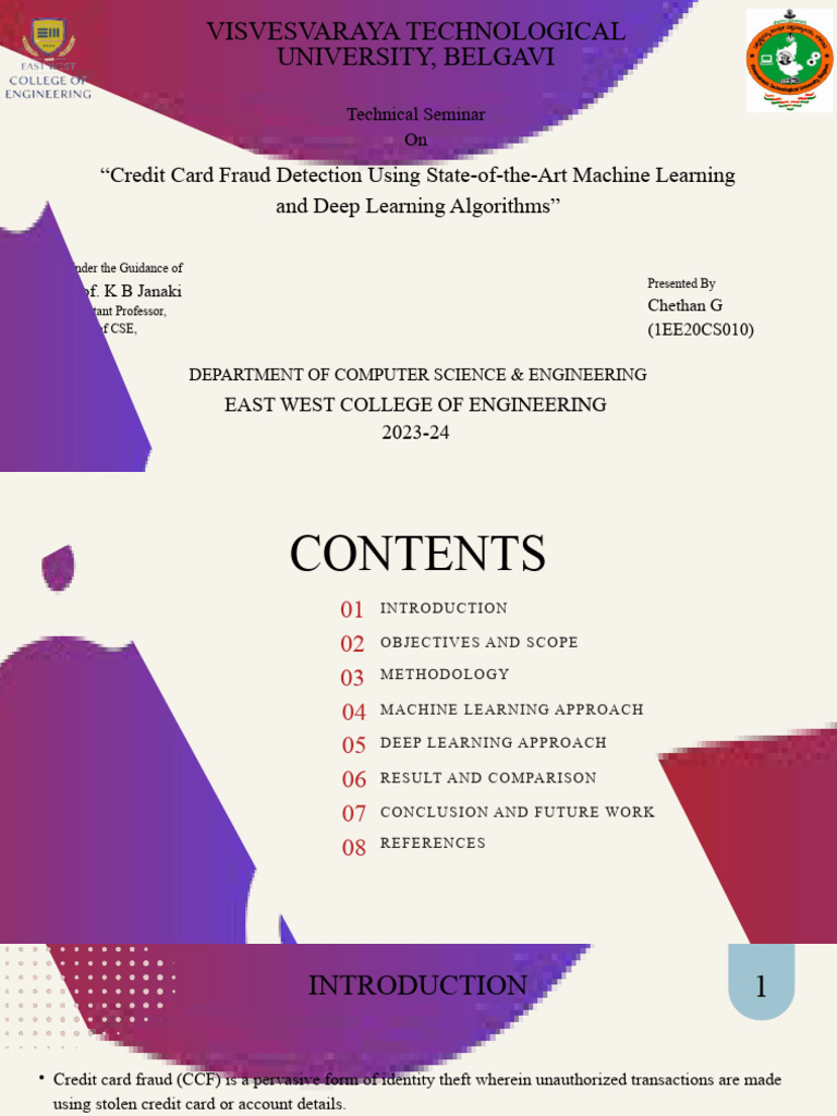 Credit Card Fraud Detection | PDF | Artificial Neural Network | Machine Learning