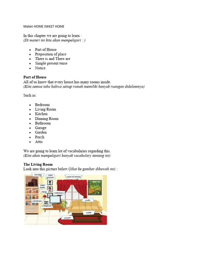 Modul Ajar Chapter 3 Home Sweet Home | PDF