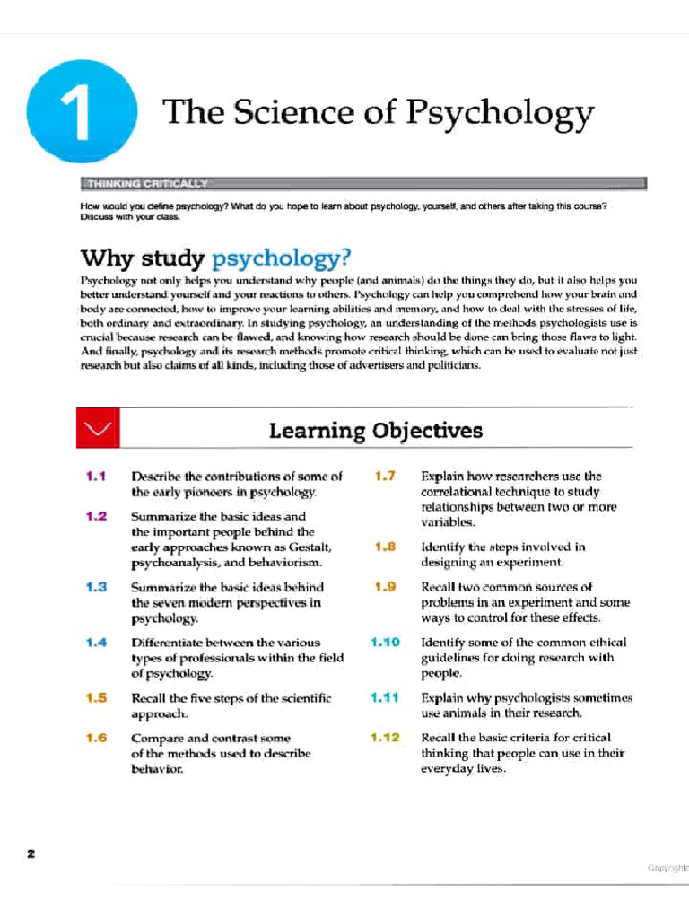 CICCARELLI_CH1_SCI OF PSYCH | PDF