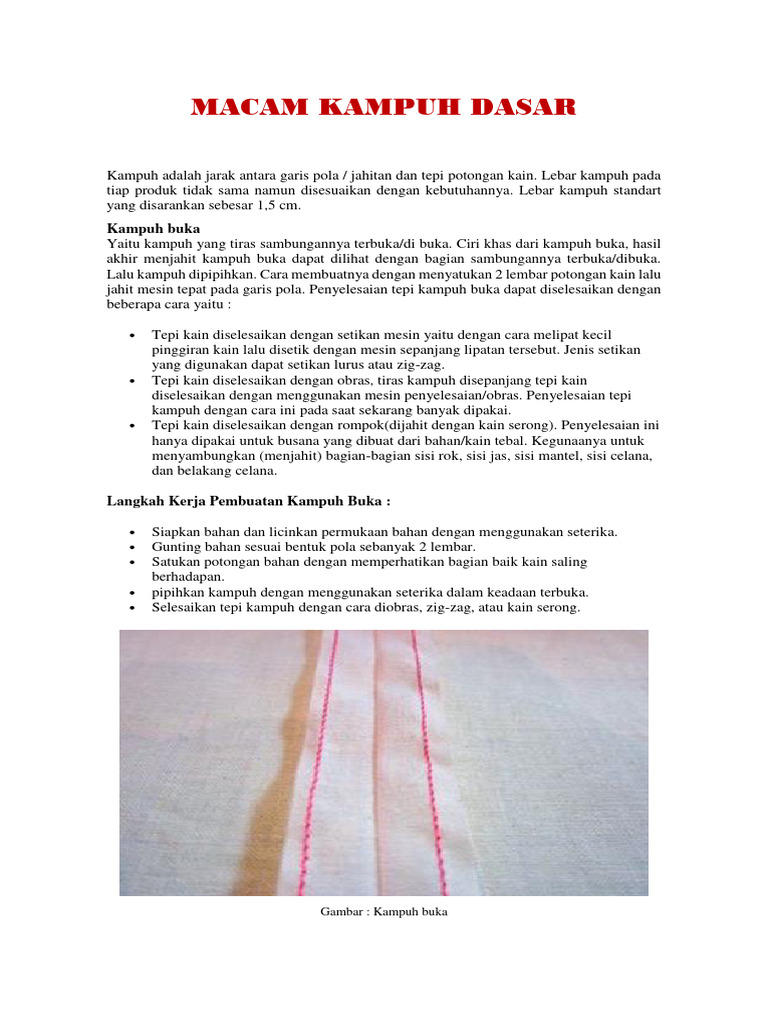 Macam Kampuh Dasar | PDF | Griya & Taman