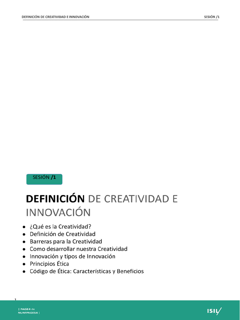 Definición y Tipos de Creatividad e Innovación | PDF | Creatividad ...
