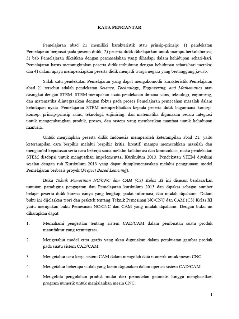 EDISI REVISI TEKNIK PEMESINAN NC - CNC (C3) KELAS XI - Ir. HERI SETYO ...