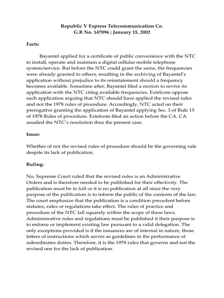 RP V Exp Telecom | PDF | Law | Technology & Engineering