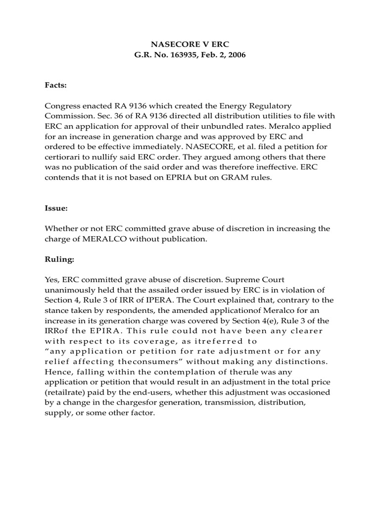 Nascre V Erc | PDF | Law | Technology & Engineering