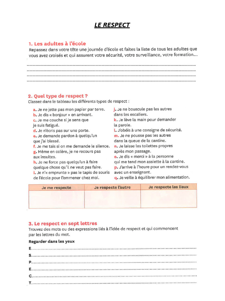 Le Respect | PDF