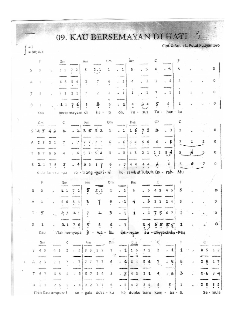 Lagu Komuni Kau Bersemayam Di Hati-L.putut | PDF