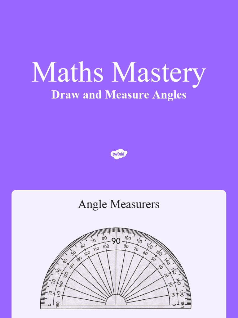 Draw and Measure Angles | PDF | Angle | Mathematics